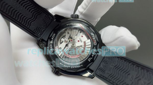 OVS Factory Swiss Grade Omega Seamaster Planet Ocean Deep Black GMT ...